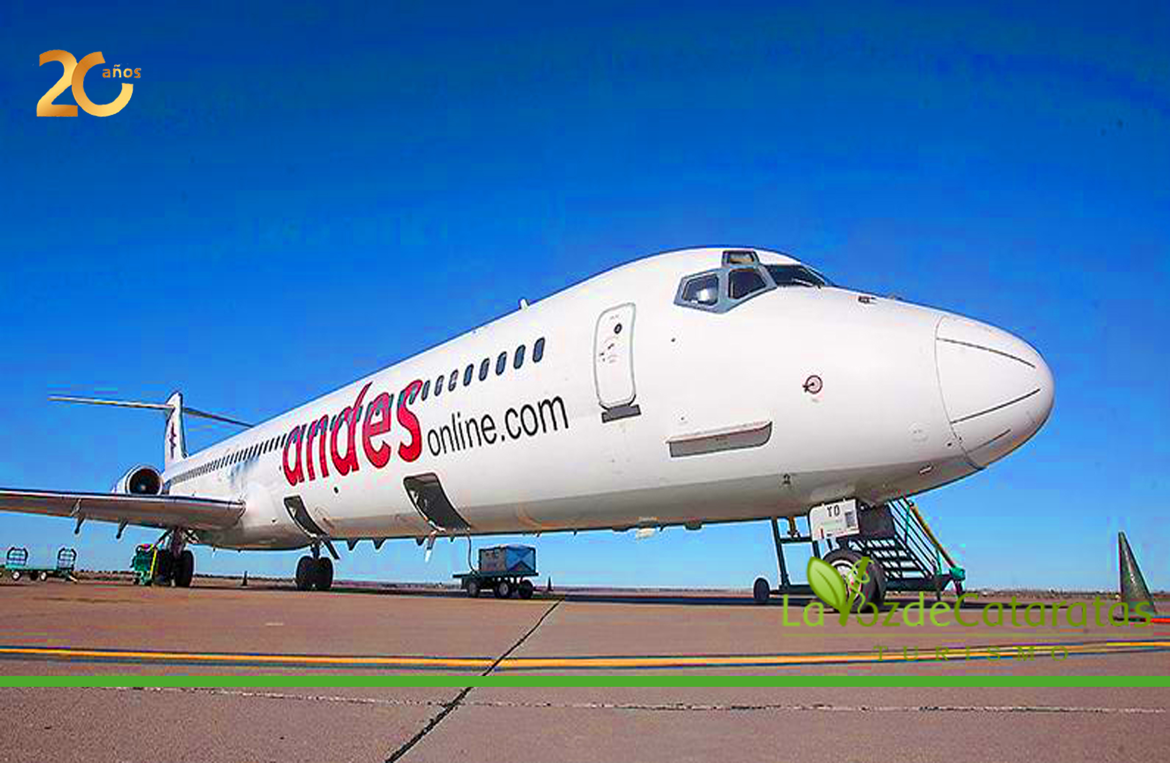 La compañía aérea Andes reinició sus operaciones con vuelos de Iguazú a ...