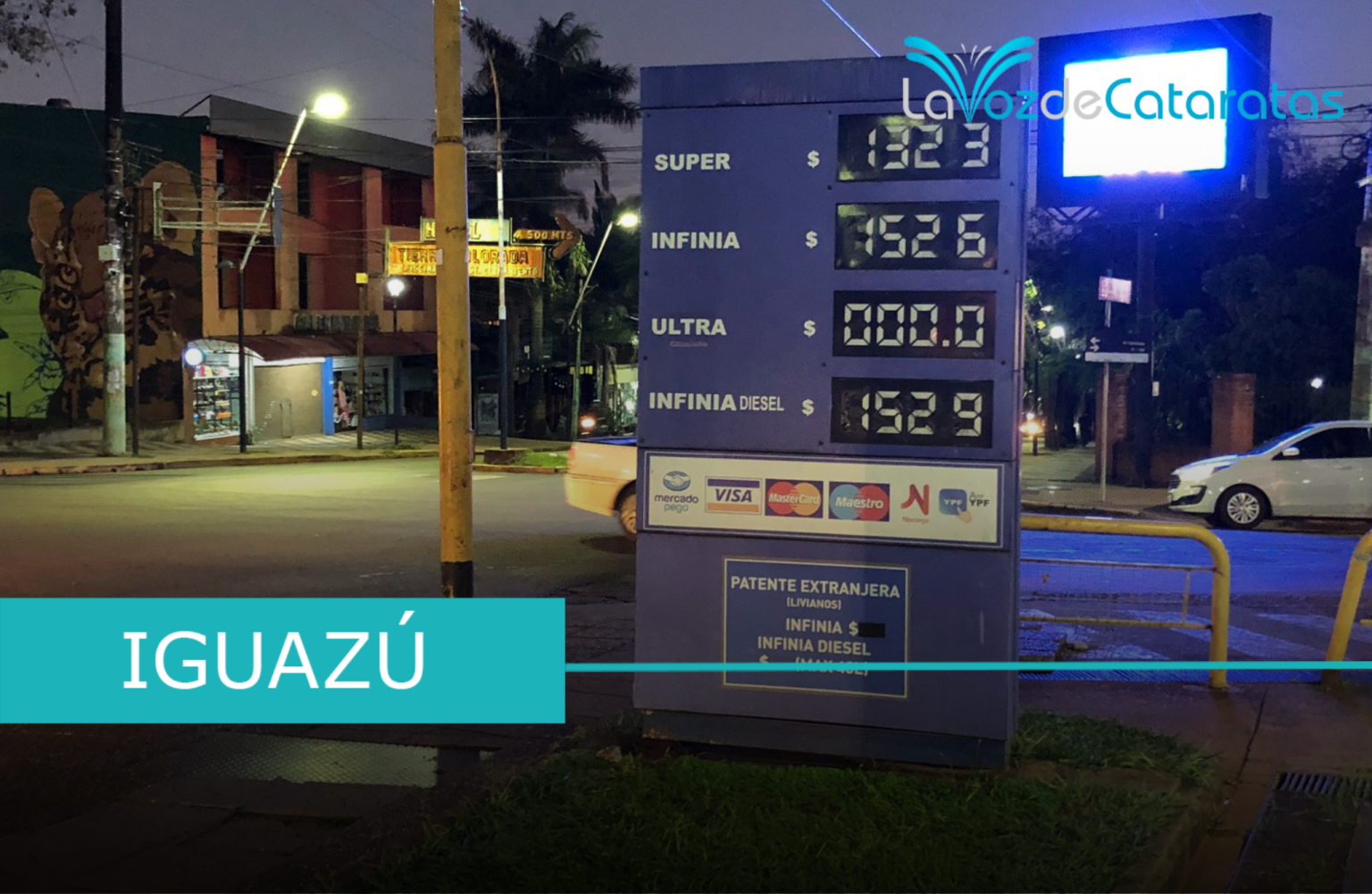 Combustibles: desde la medianoche YPF aumentó el precio de los combustibles - La Voz de Cataratas